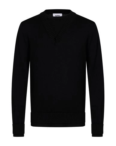 Alpha Studio Sweater Size Merino Wool - Black