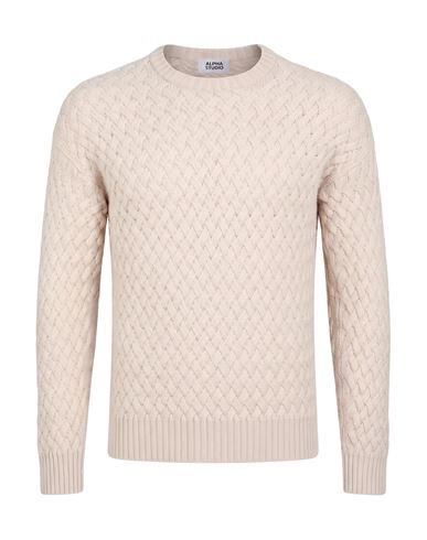 Alpha Studio Sweater Size Merino Wool - Beige