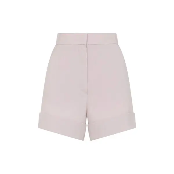 Max Mara Celebre Tailored Wool Blend Shorts - Multicolor