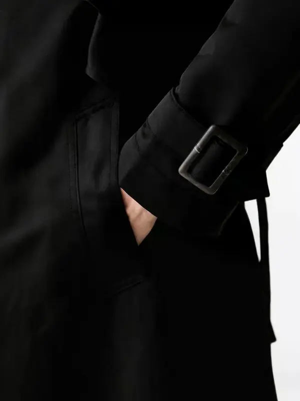 Dkny Quilted-hood Double-breasted Trench Coat