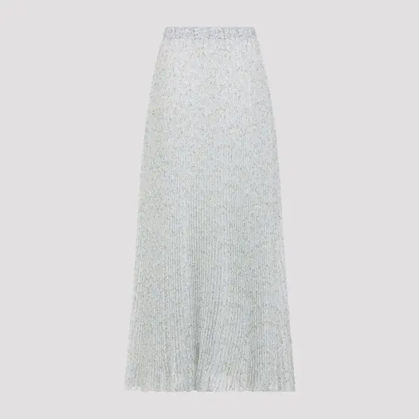 ERMANO SCERVINO Ermanno Scervino Plissé Printed Midi Skirt