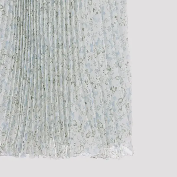 ERMANO SCERVINO Ermanno Scervino Plissé Printed Midi Skirt