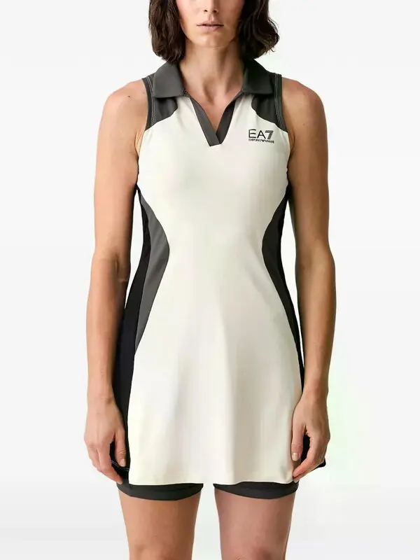 EA7 Tennis Dress And Shorts Set - Neutrals
