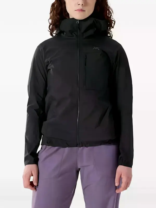 Arc'teryx Hooded Zip-up Jacket - Black