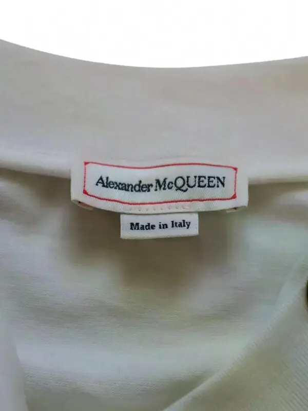 Alexander McQueen Button-embellished Cotton T-shirt