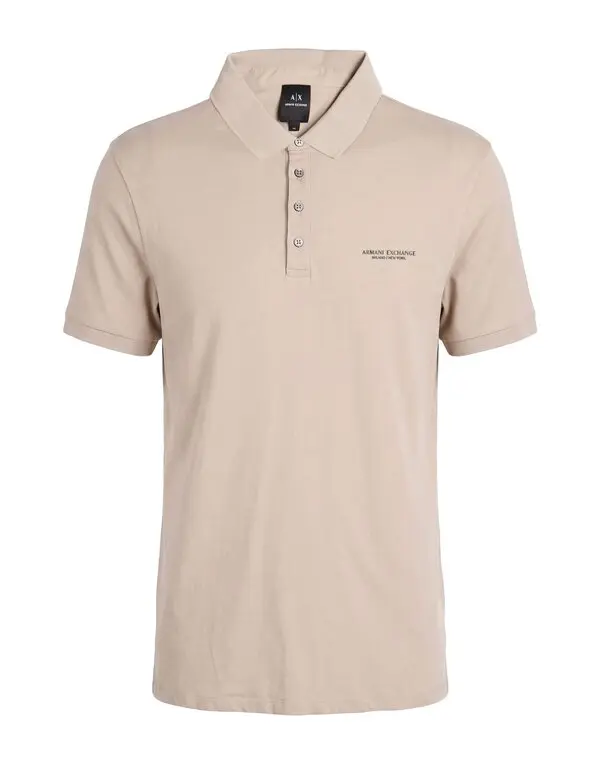 Armani Exchange Polo Shirt Size Cotton - Beige