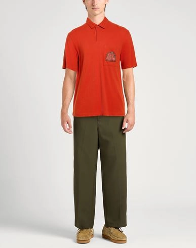 Armani Exchange Polo Shirt Rust Size Cotton - Red