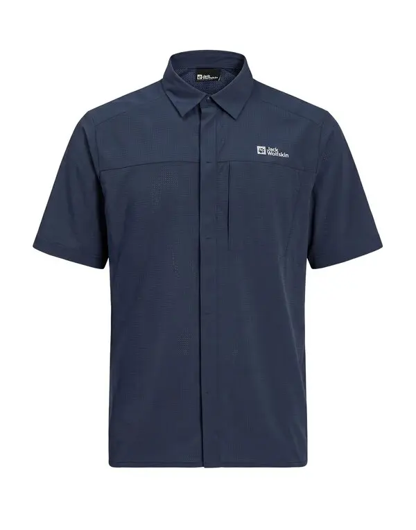 JACK WOLFSKIN Shirt Size Polyamide, Elastane - Blue