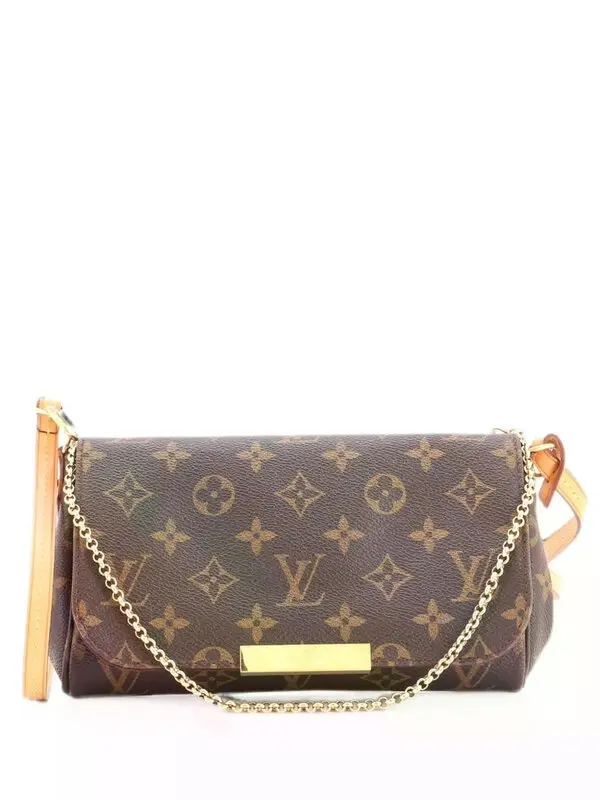 LOUIS VUITTON Favorite Handbag Monogram Canvas Pm Clutch Bag - Brown