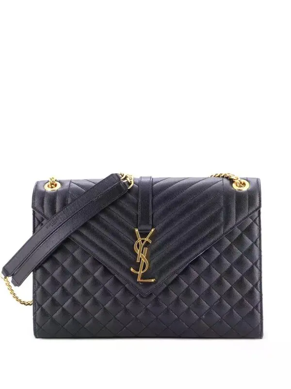 Saint Laurent Classic Monogram Envelope Satchel