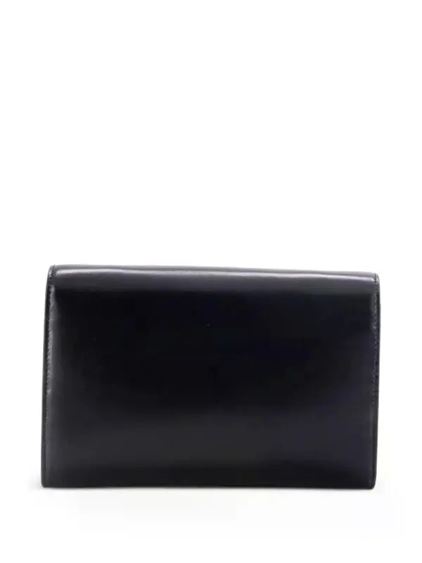 Saint Laurent Classic Monogram Flap Chain Wallet Leather Clutch Bag