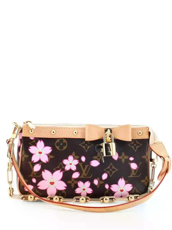 LOUIS VUITTON X Takashi Murakami Pochette Accessoires Nm Limited Edition Cherry Blossom Monogram Shoulder Bag - Brown