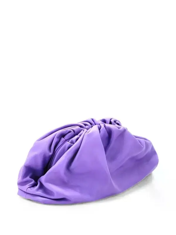 Bottega Veneta The Pouch Leather Teen Clutch Bag - Purple