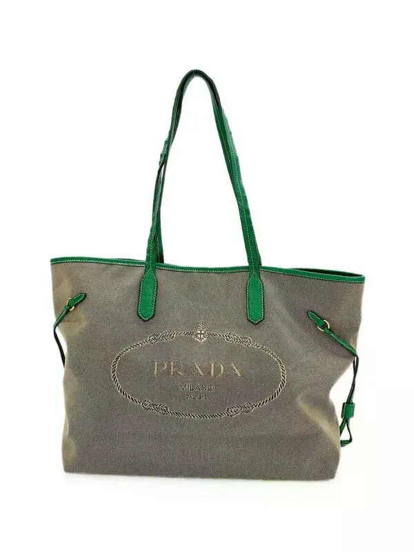 Prada 2010s Logo-print Tote Bag