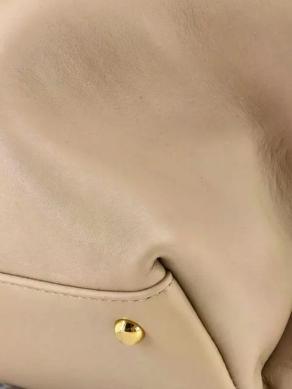 Bottega Veneta Ciao Ciao Top Handle Bag Leather With Intrecciato Detail Medium Satchel - Neutrals