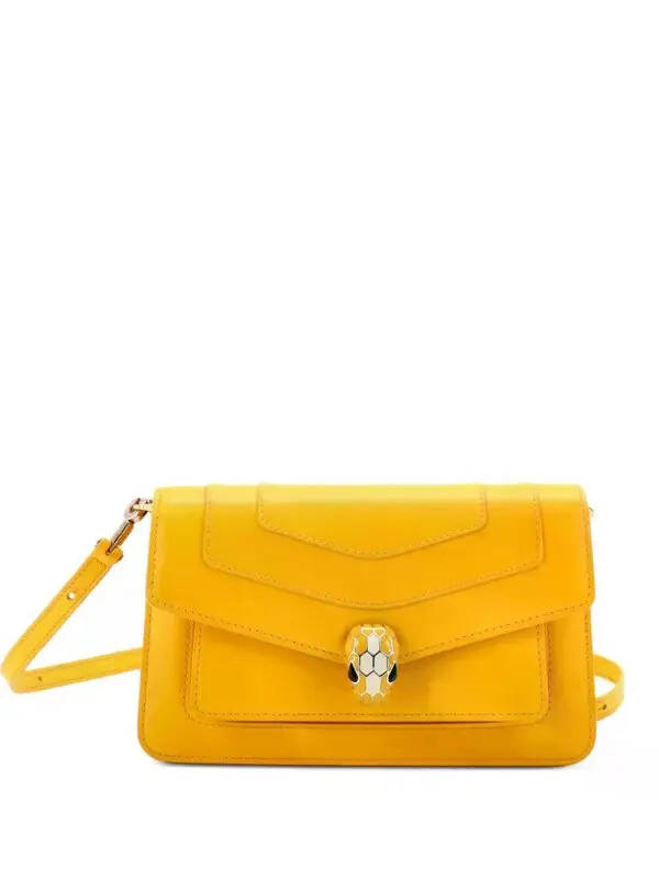 BVLGARI Serpenti Forever East West Leather Small Shoulder Bag