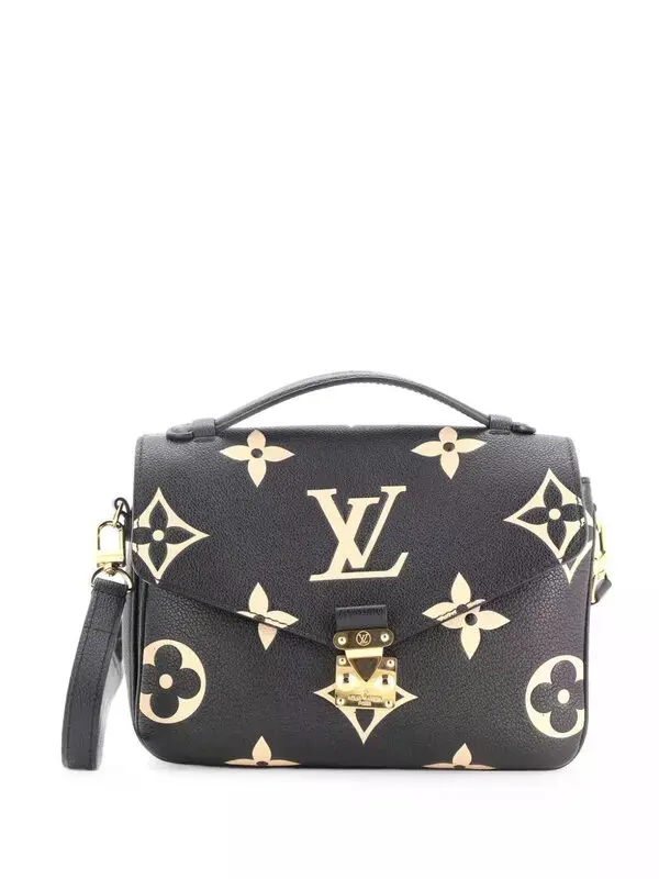 LOUIS VUITTON Pochette Métis Monogram Empreinte Giant Crossbody Bag - Black