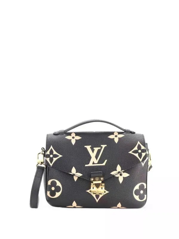 LOUIS VUITTON Pochette Métis Monogram Empreinte Giant Crossbody Bag - Black