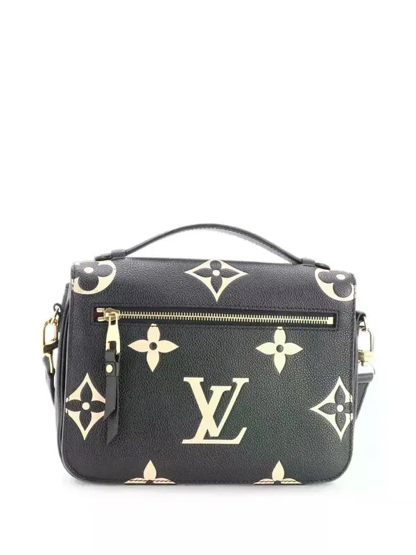 LOUIS VUITTON Pochette Métis Monogram Empreinte Giant Crossbody Bag - Black