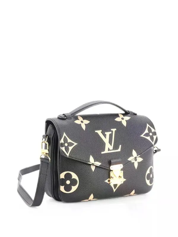 LOUIS VUITTON Pochette Métis Monogram Empreinte Giant Crossbody Bag - Black