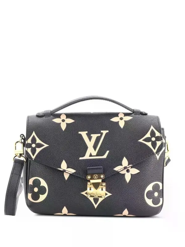 LOUIS VUITTON Pochette Métis Monogram Empreinte Giant Crossbody Bag - Black