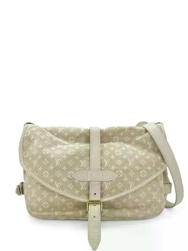 LOUIS VUITTON Monogram Saumur 30 Shoulder Bag - Neutrals