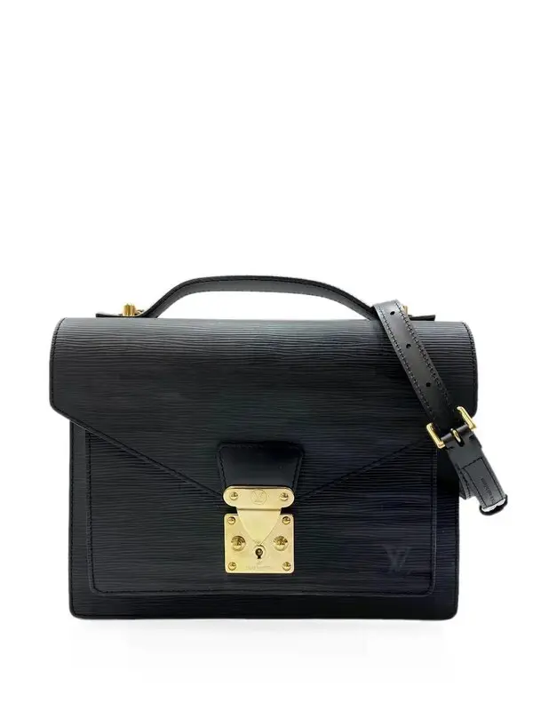 LOUIS VUITTON Monceau Epi Tote Bag - Black