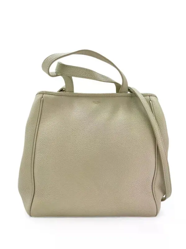 Celine 2020 Fold Cabas Leather Tote Bag