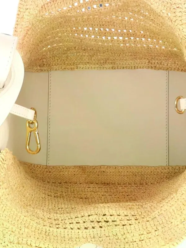 Loewe Hammock Raffia Compact Hobo Bag - Neutrals