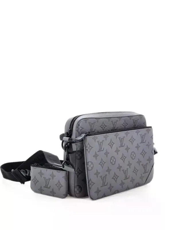 LOUIS VUITTON Trio Messenger Bag Monogram Shadow Leather