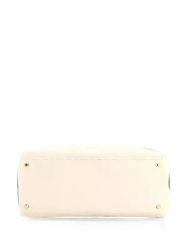 Bottega Veneta Ciao Ciao Top Handle Bag Leather Intrecciato Detail Medium Satchel - Neutrals