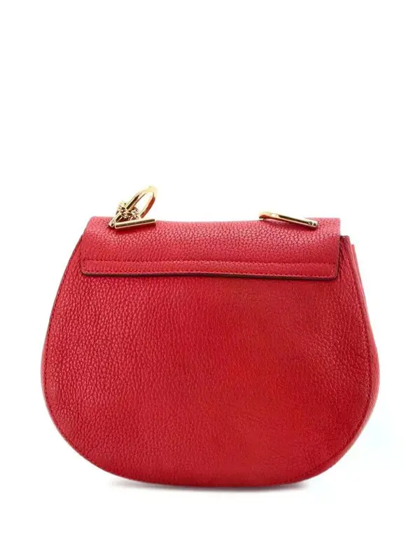 Chloé Drew Leather Small Crossbody Bag - Red