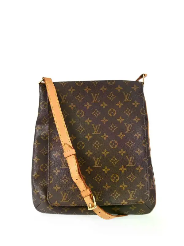 LOUIS VUITTON 2002 Musette Monogram Shoulder Bag - Brown