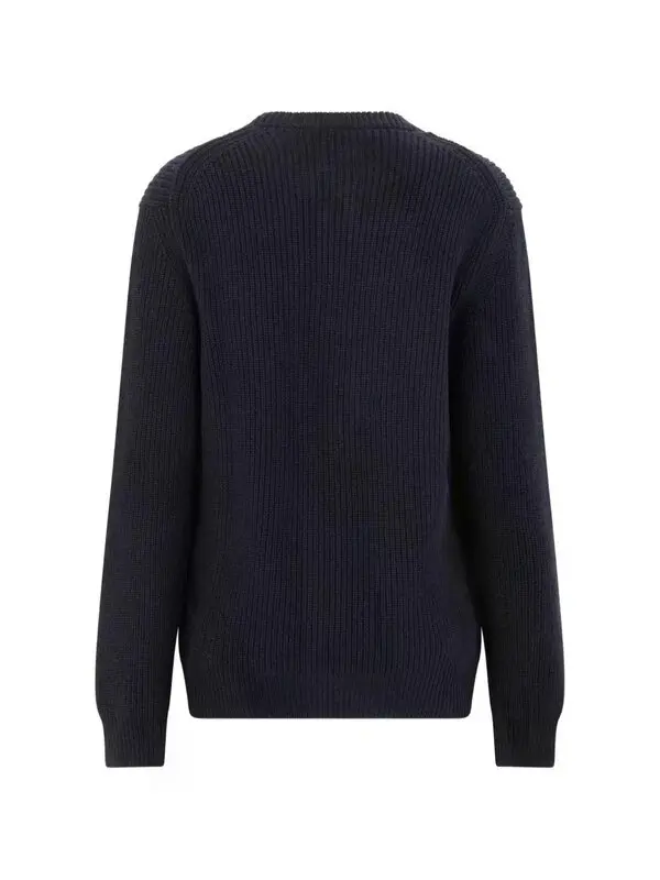 SLOWEAR Ribbed-knit Crew-neck Sweater
