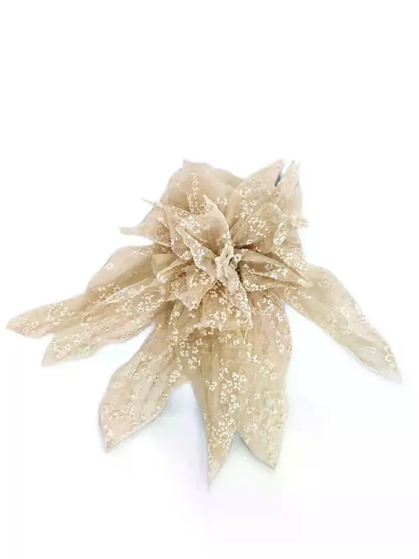 Alberta Ferretti Floral-print Silk Brooch