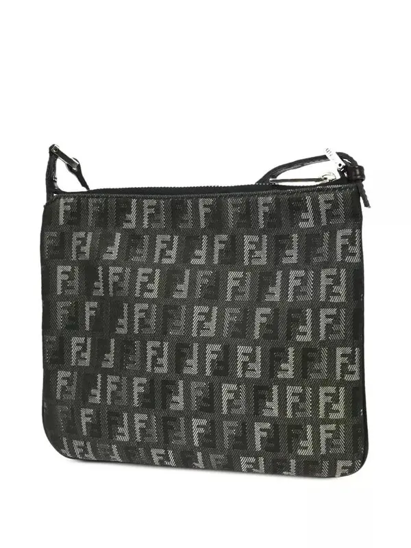 Fendi Zucchino Cross Body Bag - Black