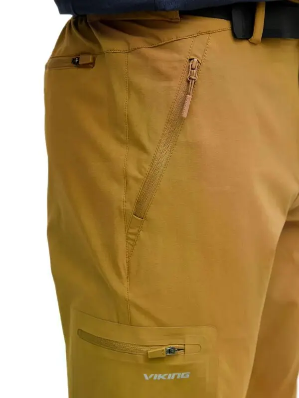 VIKING Expander Logo-print Zip-pockets Trousers