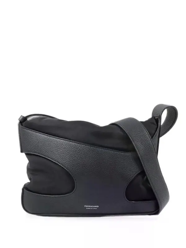 FERRAGAMO Cut-out Shoulder Bag - Black