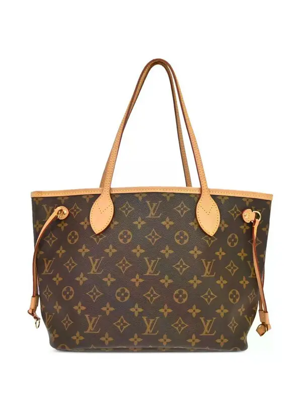LOUIS VUITTON Monogram Neverfull Pm Tote Bag - Brown