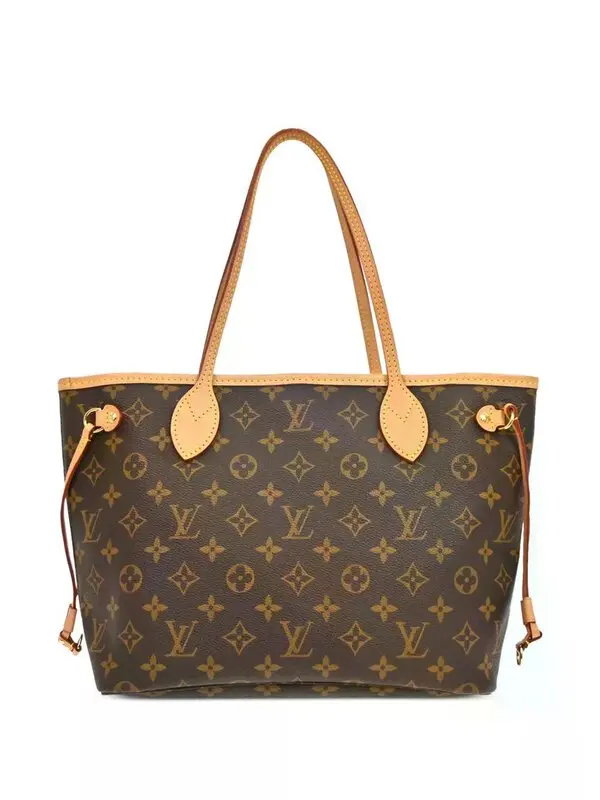 LOUIS VUITTON Monogram Neverfull Pm Tote Bag - Brown