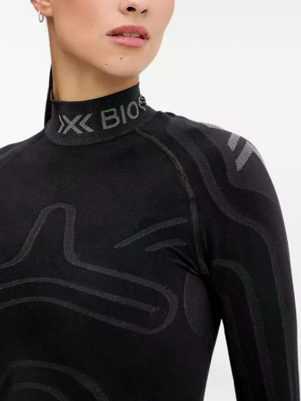 X-BIONIC Logo-print High-neck Top