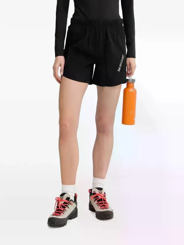 X-BIONIC Logo-print Elasticated Shorts - Black