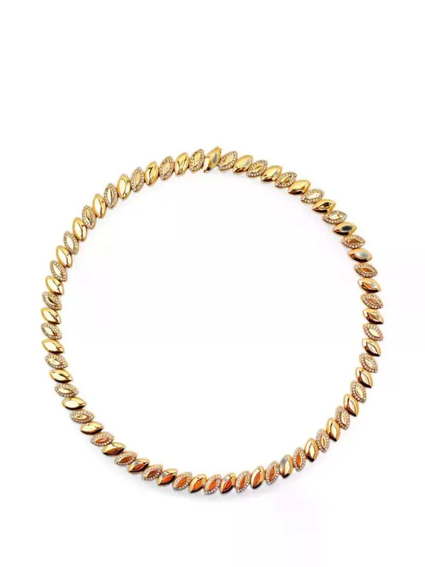 LADY D WORLD Lumineye Crystal-embellishment Necklace - Gold