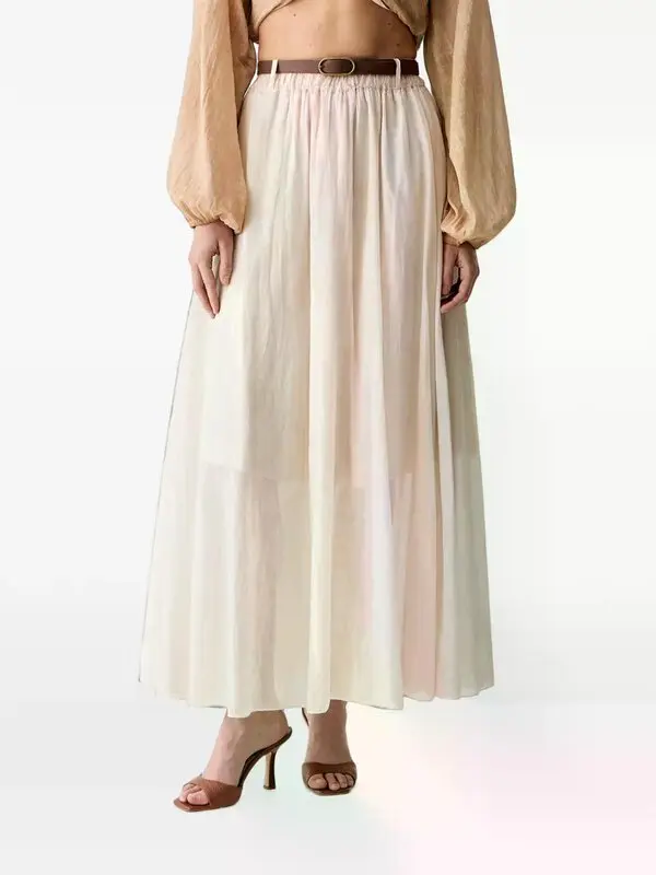 HAVEONE Elasticated-waistbelt-loops Maxi Skirt