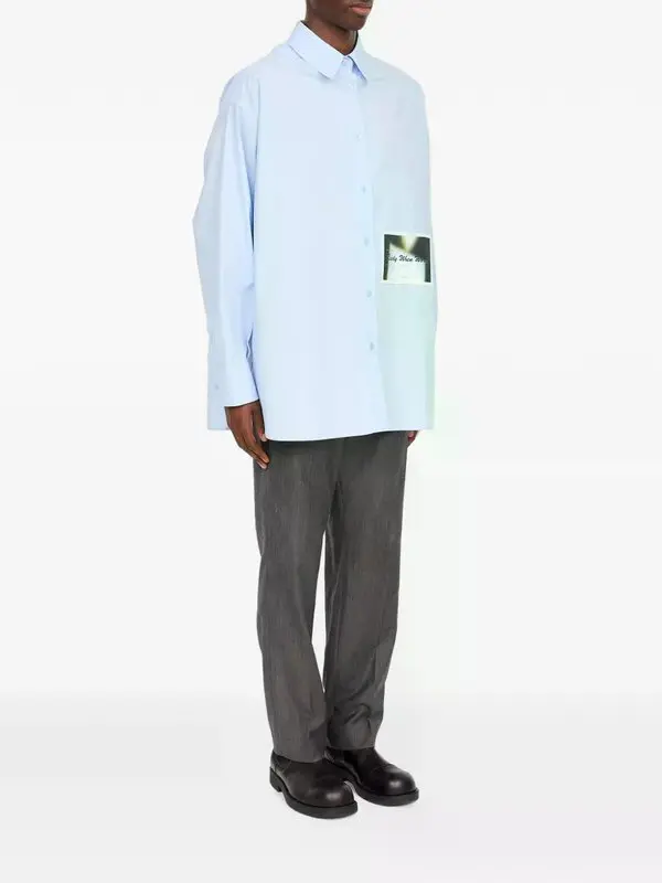 MAISON MARGIELA Graphic-print Button-down Shirt