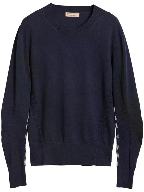 Burberry Check Detail Sweater