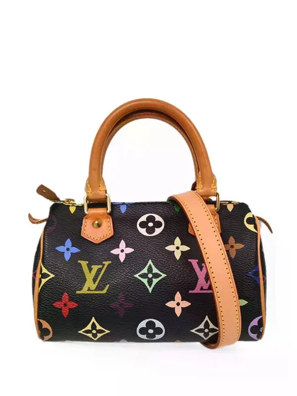 LOUIS VUITTON Mini Speedy Multicolor Tote Bag - Black