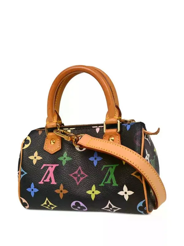 LOUIS VUITTON Mini Speedy Multicolor Tote Bag - Black