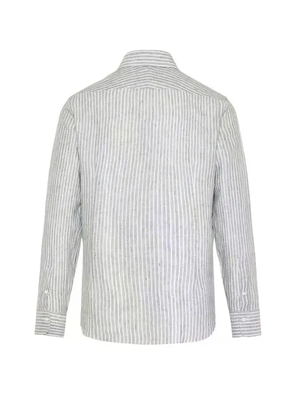 ALESSANDRO GHERARDI Striped Linen Shirt