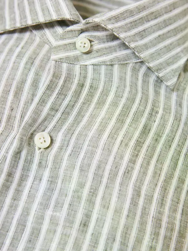 ALESSANDRO GHERARDI Striped Linen Shirt